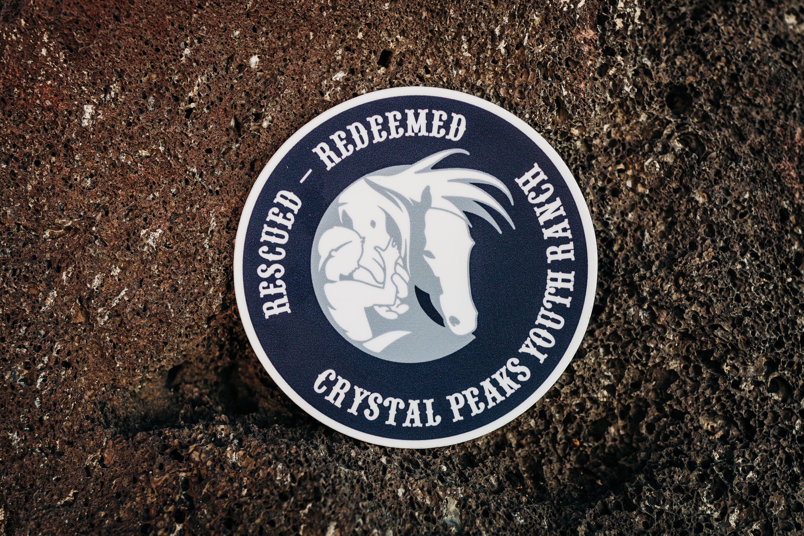Rescued & Redeemed Decal | Crystal Peaks Youth Ranch Online Store